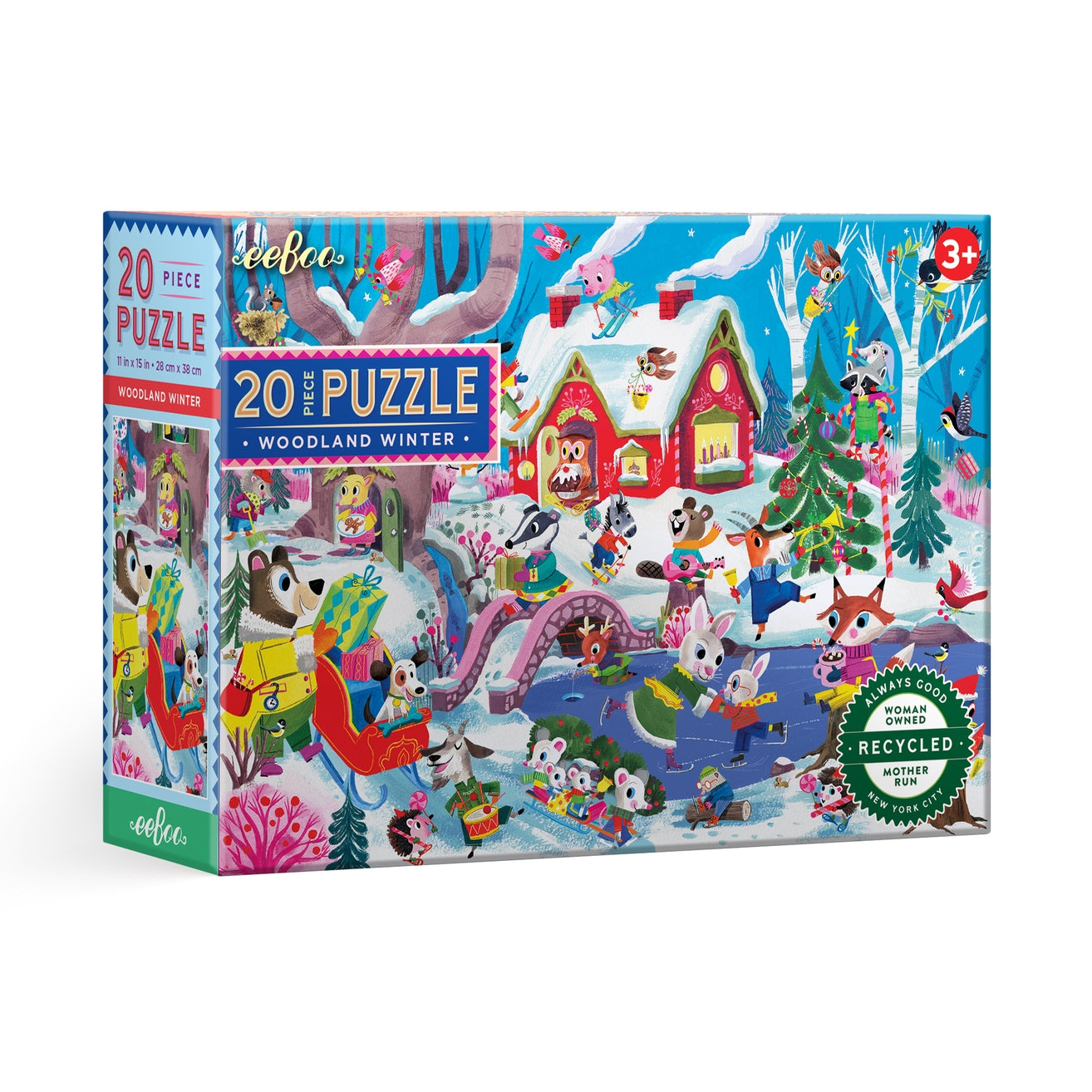 Woodland Winter 20 Piece Puzzle – A Toy Garden
