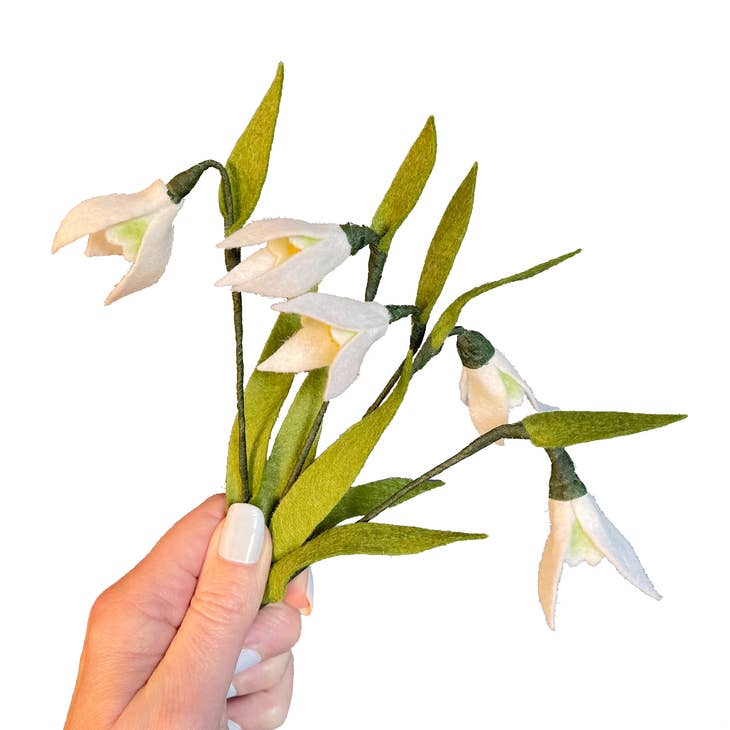 Felt Snowdrops Flower Craft Kit – A Toy Garden