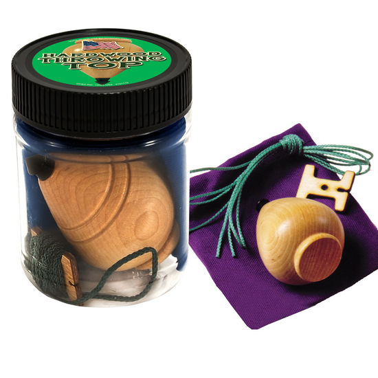 Rock Maple Throwing Top with Pouch – A Toy Garden