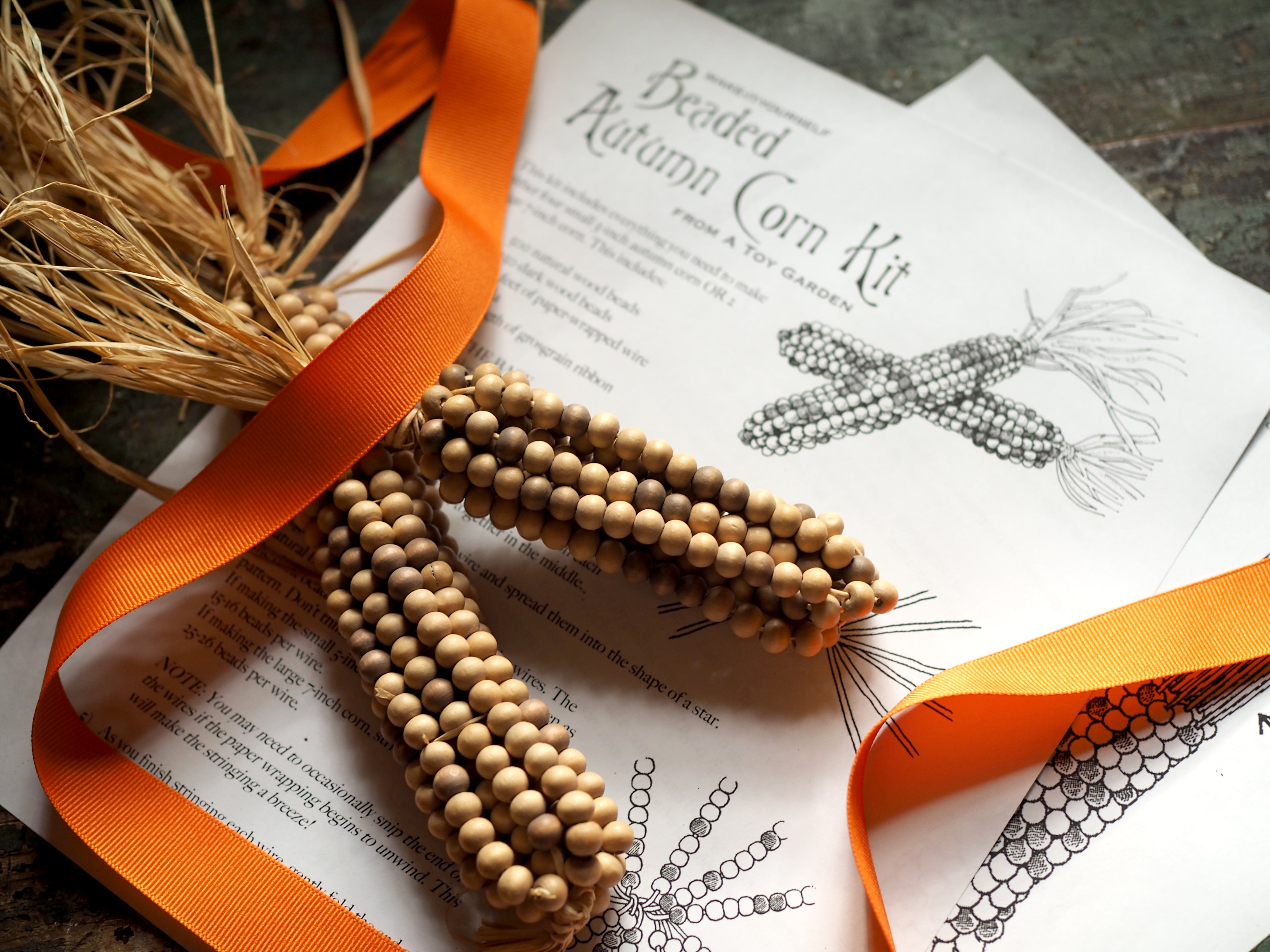 Autumn Beaded Corn Kit – A Toy Garden
